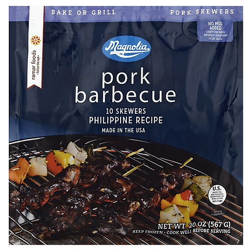 Magnolia BBQ Pork Skewers 20 oz bag | Asian | DeCA