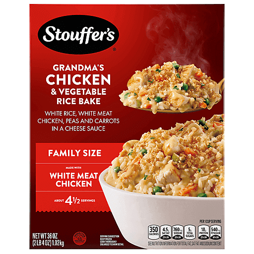 Stouffer's Classics Grandma's Chicken & Vegetable Rice Bake Family Size ...