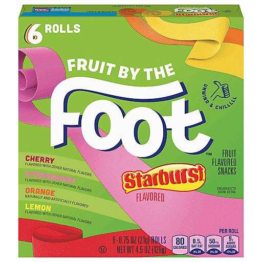 Fruit By The Foot Starburst Flavored Fruit Flavored Snacks 6 ea | Shop ...