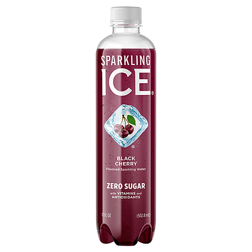 Sparkling Ice Zero Sugar Black Cherry Naturally Flavored Sparkling Water 17 fl oz bottle | Water ...