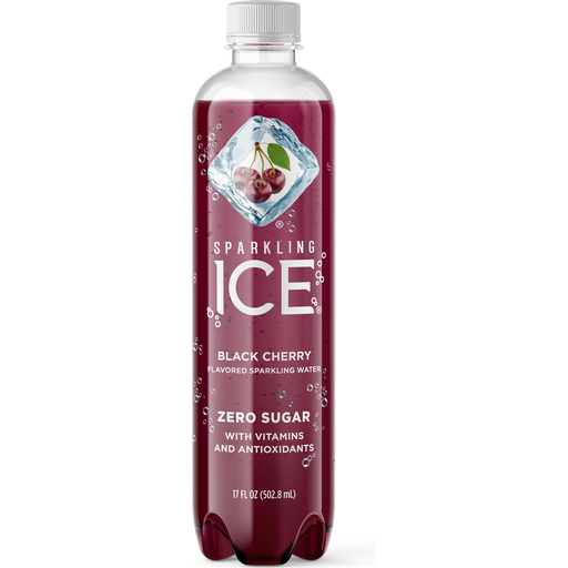 Sparkling Ice Zero Sugar Black Cherry Naturally Flavored Sparkling Water 17 fl oz bottle | Water ...