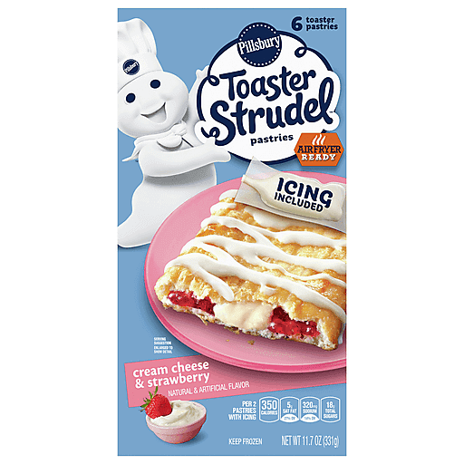 Pillsbury Toaster Strudel Cream Cheese & Strawberry Pastries 6 ct box ...