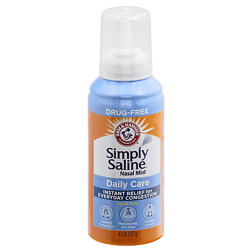 Arm & Hammer Simply Saline Drug-free Instant Relief Nasal Mist 4.5 oz ...