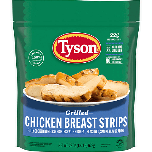 Tyson Grilled & Ready Fully Chicken Breast Strips 22 oz bag | Chicken ...
