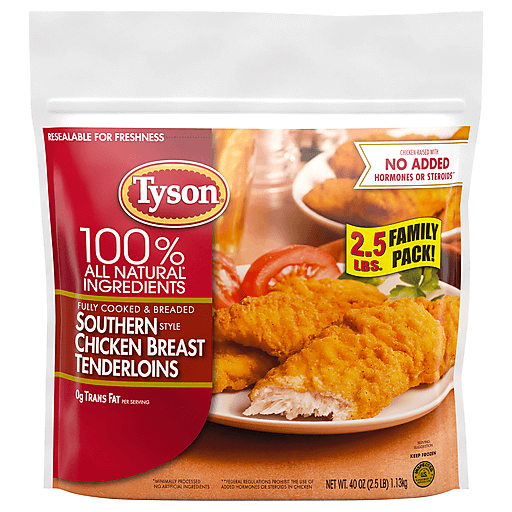 Tyson Fully Cooked Southern Style Chicken Tenders, 40 oz. (Frozen ...