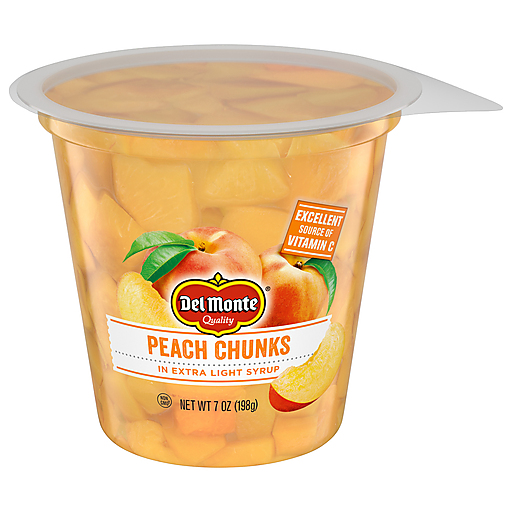 Del Monte Fruit Naturals Yellow Cling Peach Chunks in Extra Light Syrup ...