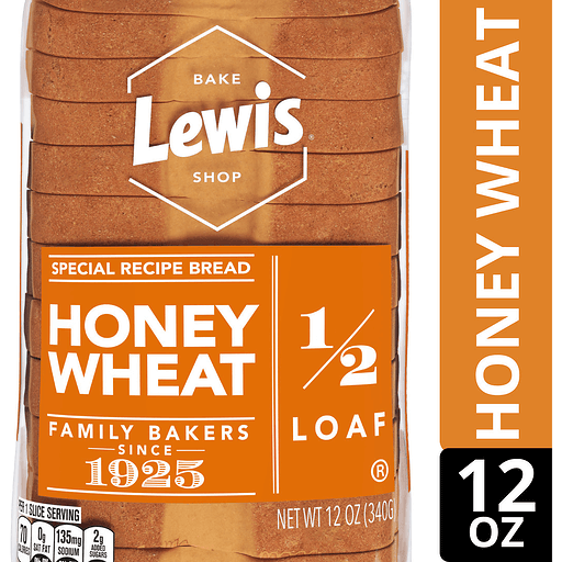 Lewis Bread, Honey Wheat, 1/2 Loaf 12 oz | Shop | DeCA