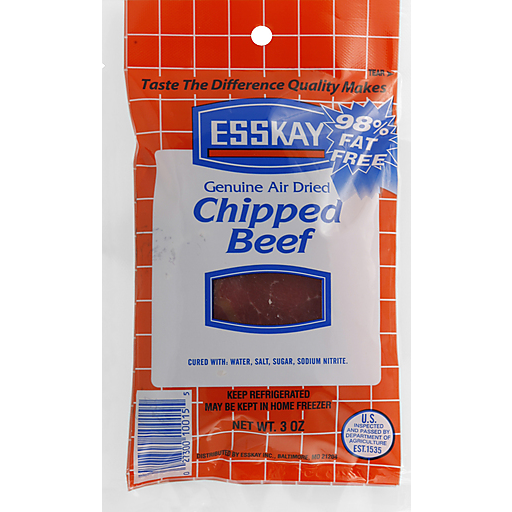 Esskay Genuine Air Dried Chipped Beef 3 oz bag | Lunch Meat ...