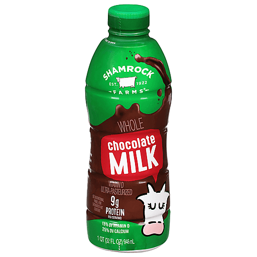 Shamrock Farms Whole Chocolate Milk 0.25 gal bottle | Flavored Milk | DeCA