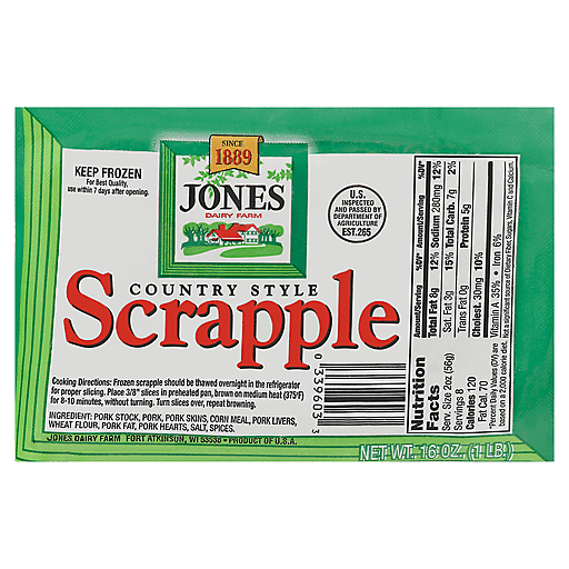 Jones Dairy Farm Country Style Scrapple 16 oz package | Breakfast Meats ...
