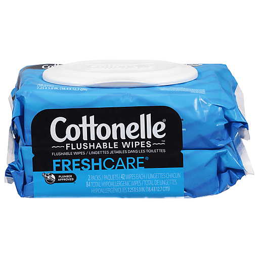 Cottonelle Superior Clean Flushable Wipes 84 ct package | Toilet Paper ...
