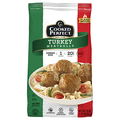 Cooked Perfect Turkey Meatballs, 1 oz | Meatballs | DeCA
