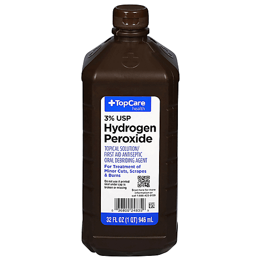 Topco TopCare Hydrogen Peroxide Topical Solution First Aid Antiseptic ...