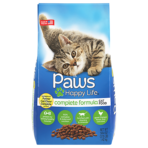 Paws Happy Life Cat Food, Complete Formula 50.4 oz | Shop | DeCA
