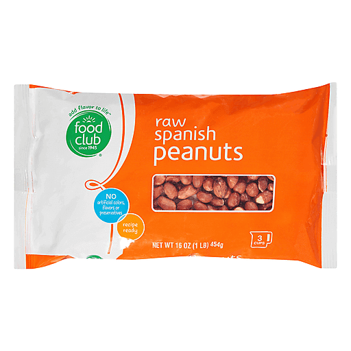 Food Club Peanuts, Spanish, Raw 16 oz | Shop | DeCA