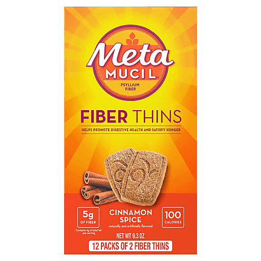 Metamucil Cinnamon Spice Fiber Thins Wafers 9.3 oz | Disgetive Health ...