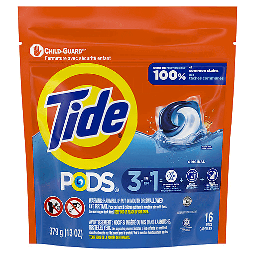 Tide Original Liquid Laundry Detergent 16 ct pouch | Detergent | DeCA