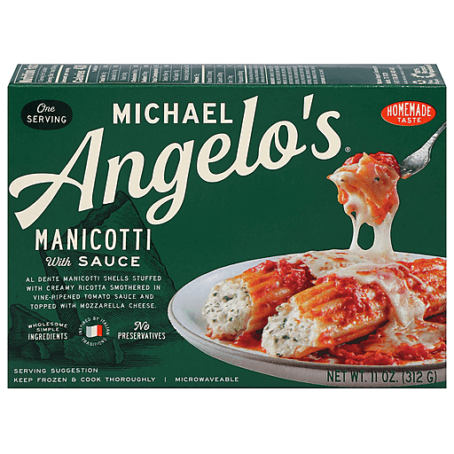 Michael Angelo's Sauce Manicotti 11 oz box | Single Serve | DeCA