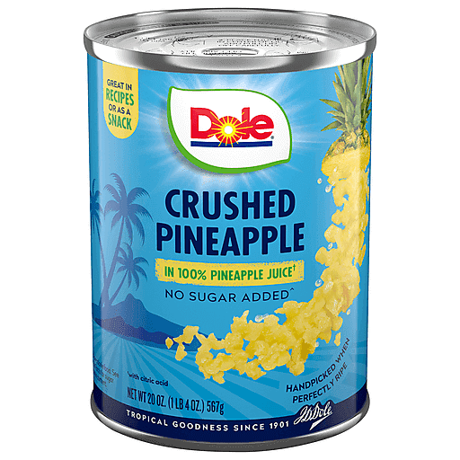 Dole Crushed Pineapple in 100% Pineapple Juice 20 oz can | Fruit | DeCA