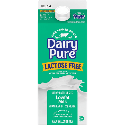 Dairy Pure 100% Lactose Free Low Fat Milk 64 fl oz carton | Milk ...