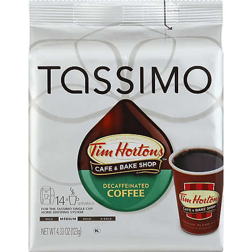 Tassimo Coffee, Medium, Tim Horton's Cake & Bake Shop, Decaffeinated, T ...