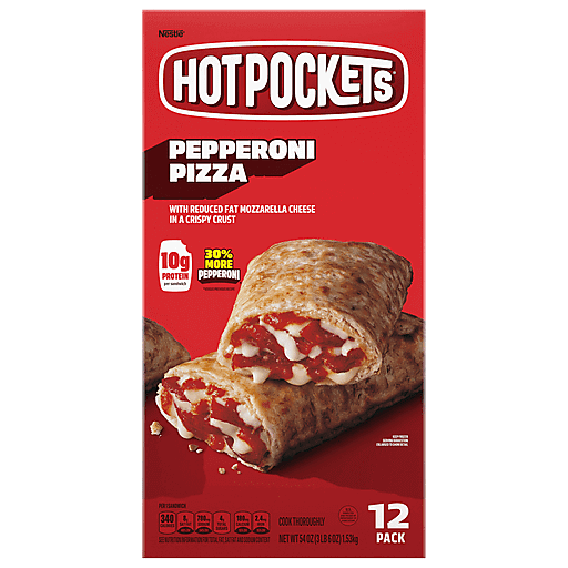 Hot Pockets Premium Crispy Crust Pepperoni Pizza Sandwiches 12 ct 54 oz ...