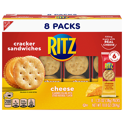 Nabisco Ritz Cracker Sandwiches with Cheese 10.8 oz package | Cookies ...