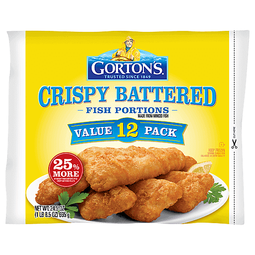 Gorton's Value Pack Fish Sticks 24.5 oz box | Breaded Fish & Fish ...