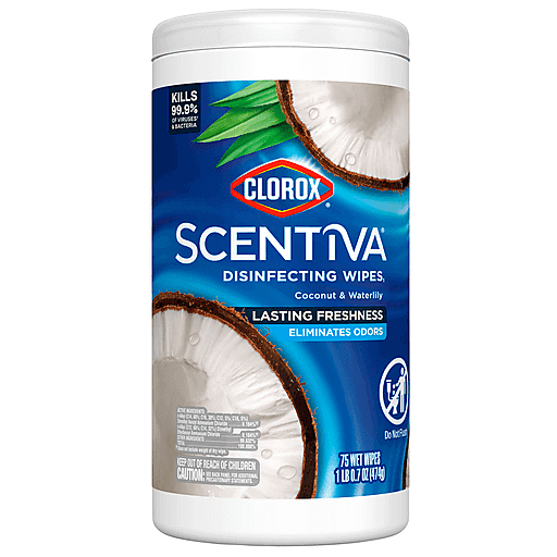 Clorox Scentiva Pacific Breeze & Coconut Bleach Free Disinfecting Wipes ...