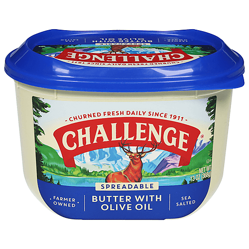 Challenge Butter Spreadable Butter Flavored with Olive Oil 15 oz tub ...
