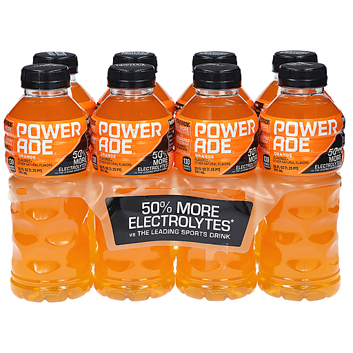 Powerade B Vitamins Orange Sports Drink 20 fl oz bottle 8 pack | Sports ...