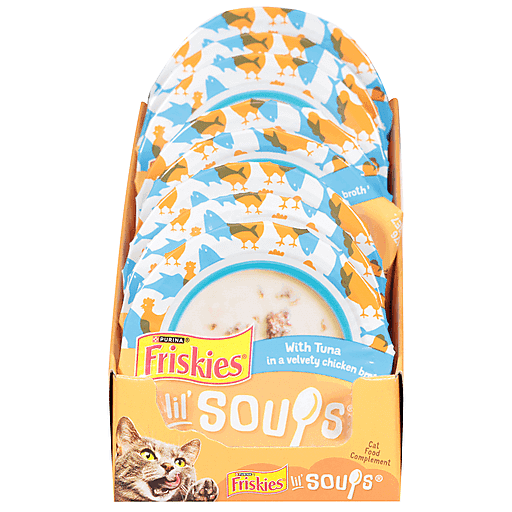 Purina Friskies Tuna Lil' Soups Cat Food Complement 1.2 oz package ...