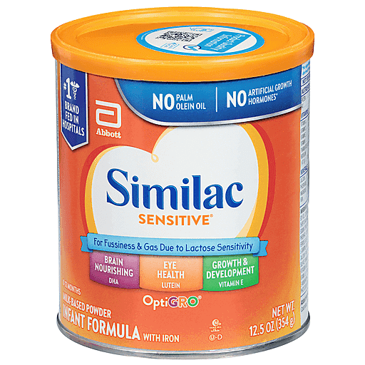 Similac Sensitive Infant Formula with Iron Milk-Based Powder Baby Food ...