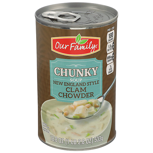 New England Style Clam Chowder Chunky Soup | Shop | DeCA