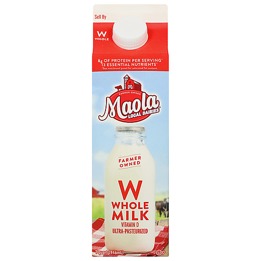 Marva Maid Whole Milk 32 fl oz carton | Whole Milk | DeCA