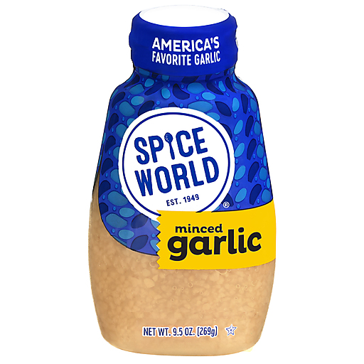 Spice World Squeeze Fat-free Minced Garlic 9.5 oz squeeze bottle ...