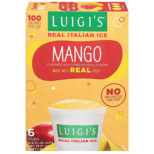 Luigi's Mango Italian Ice 6 ea | Shop | DeCA