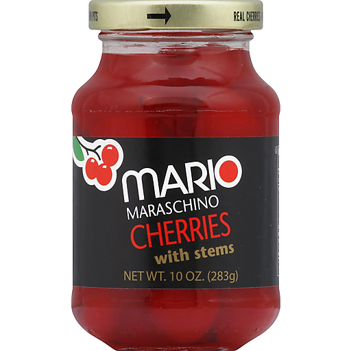 Mario Stems Maraschino Cherries 10 oz jar | Fruit | DeCA