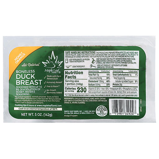 FRZ MT DUCK BREAST HONEY ORANGE | Other Poultry | DeCA