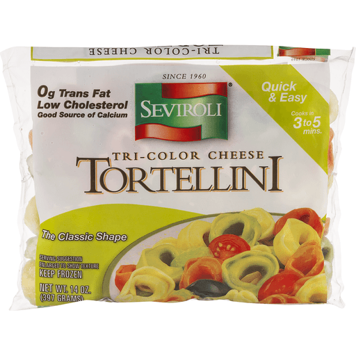 Seviroli Tortellini, Tri-Color, Three Cheese 16 oz | Shop | DeCA