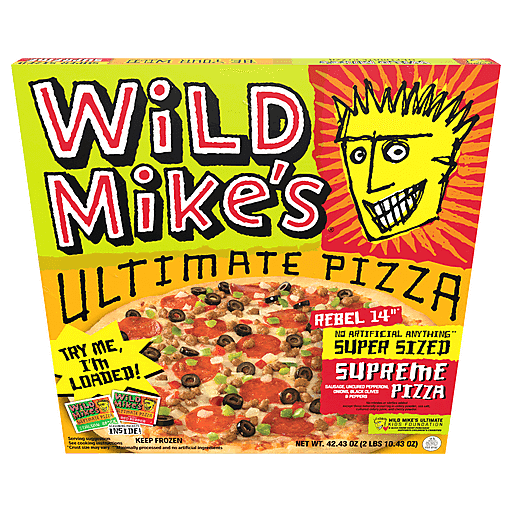 Wild Mike's 100% All-Natural Super Sized Supreme Ultimate Pizza 38.8 oz ...