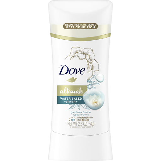 Dove Ultimate Antiperspirant Deodorant Stick Gardenia & Aloe, 2.6 oz ...