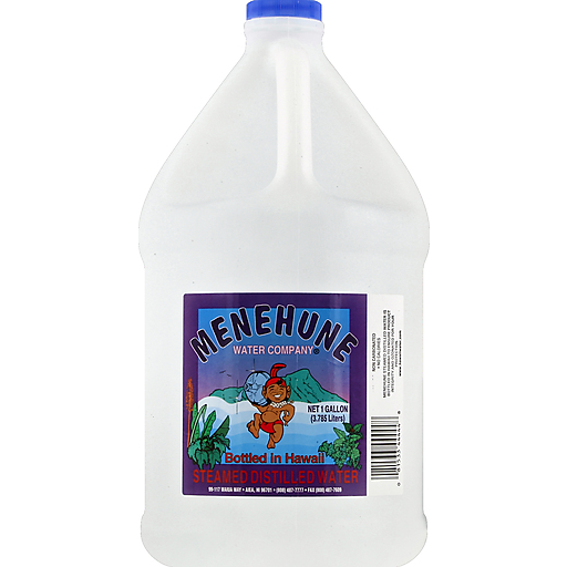Menehune Steamed Distilled Water 1 gal jug | Water | DeCA