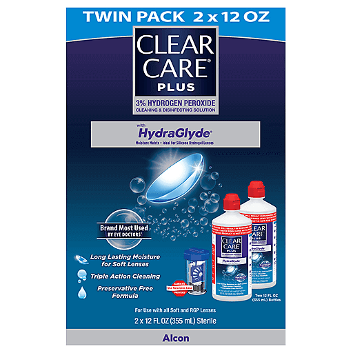 Alcon Clear Care Plus Lens Cleaning & Disinfecting Solution with ...