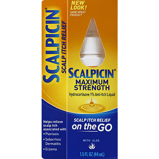 Scalpicin Scalp Itch Relief, With Aloe, Maximum Strength 1.5 oz | Shop ...