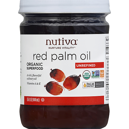 Nutiva Palm Oil, Organic, Red, Unrefined 15 oz | Shop | DeCA
