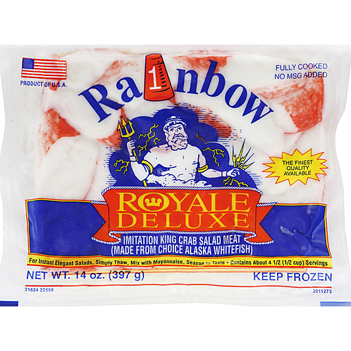 Rainbow Seafood Crabmeat Imitation 14 oz bag | Shellfish | DeCA