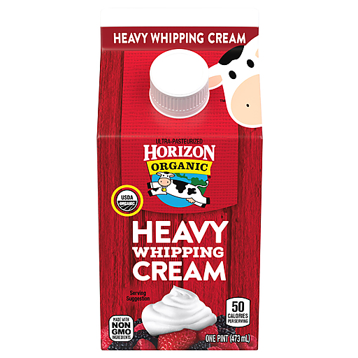 Horizon Organic Ultra-Pasteurized Cheavy Whipping Cream 16 oz package ...