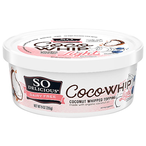So Delicious Dairy-free Light CocoWhip Coconut Whipped Topping 9 oz tub ...