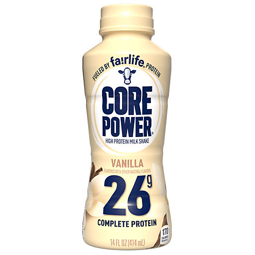Core Power Protein Shake, Vanilla, 26g Bottle, 14oz | Sports Drinks | DeCA